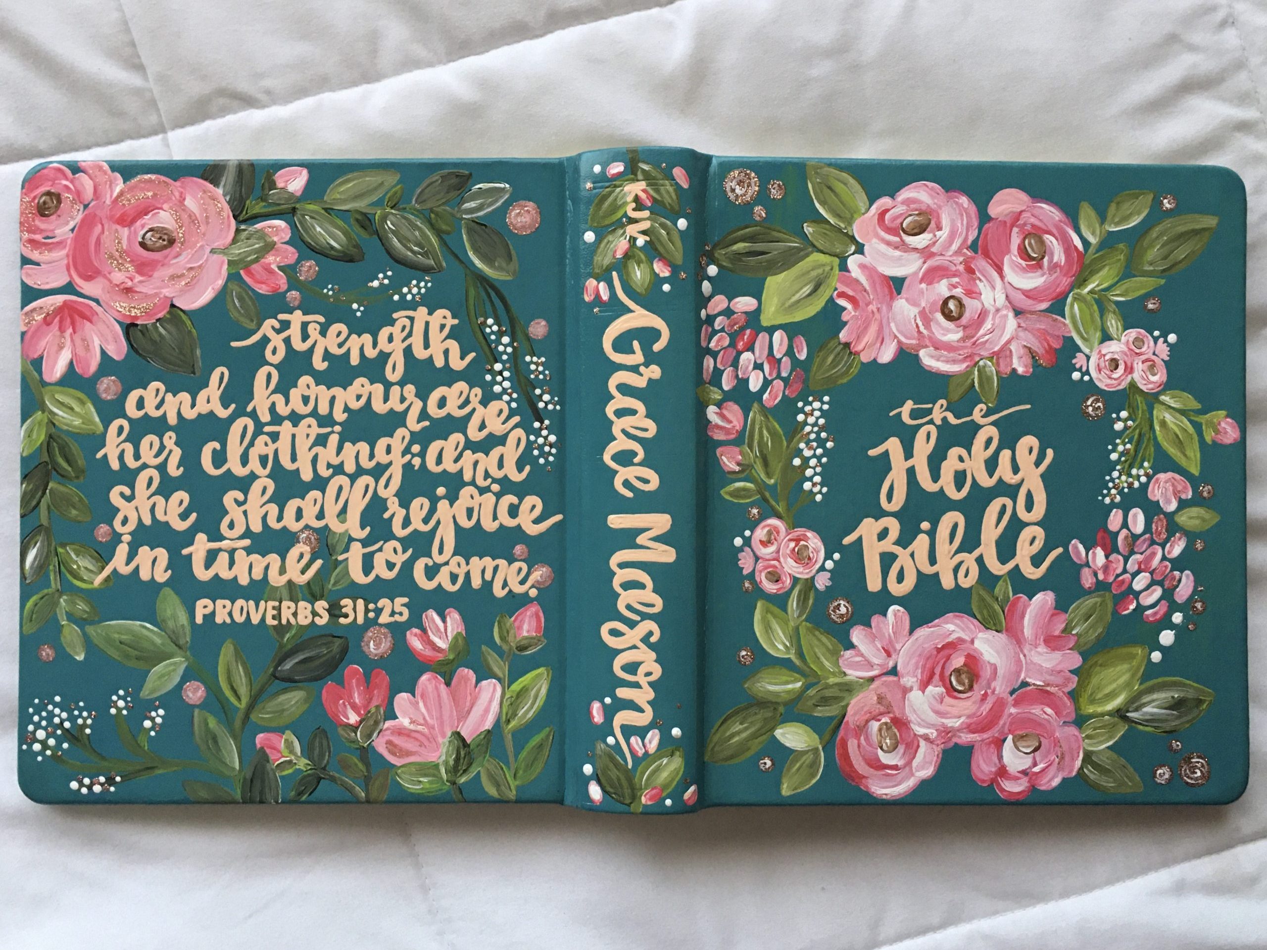 custom hand-painted Bible | FREE shipping - scripted by soulshine