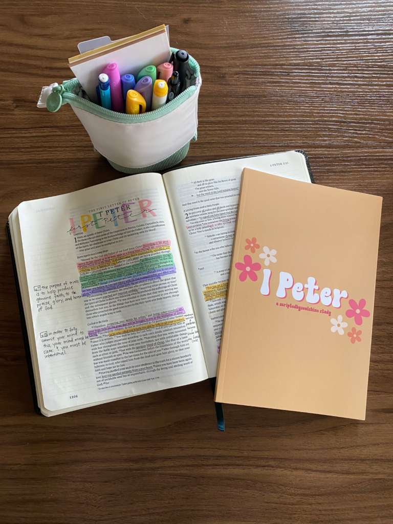 the book of 1 Peter | Bible study book | 20 days - scripted by soulshine