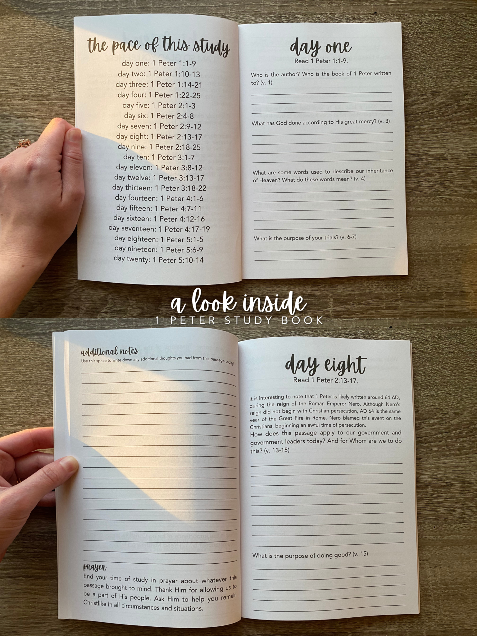 1 & 2 Peter Bible study books BUNDLE | 30 days - scripted by soulshine