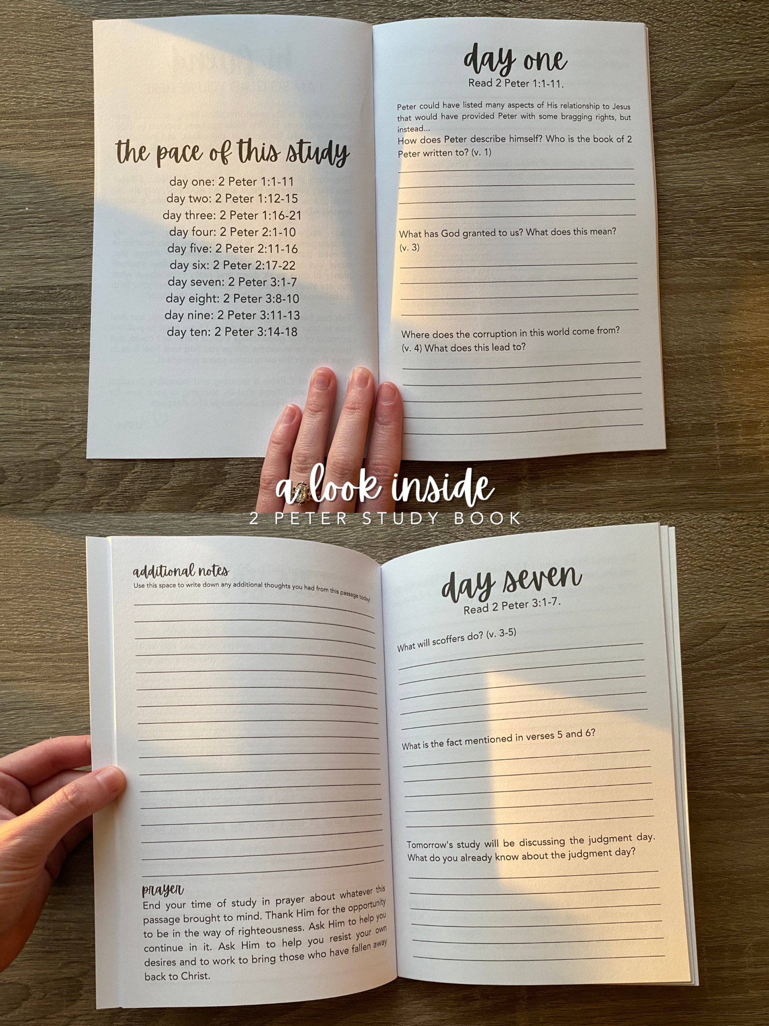 1 & 2 Peter Bible study books BUNDLE | 30 days - scripted by soulshine